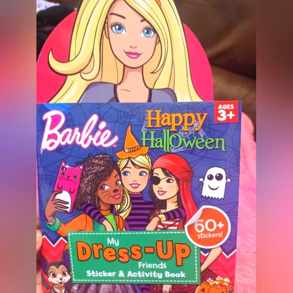 Barbie | Other | Barbie New Halloween Sticker Dress Up Book Cute Girls ...